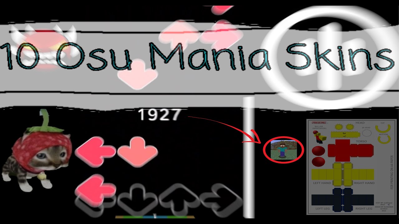 Top 10 Osu Mania Skins - YouTube