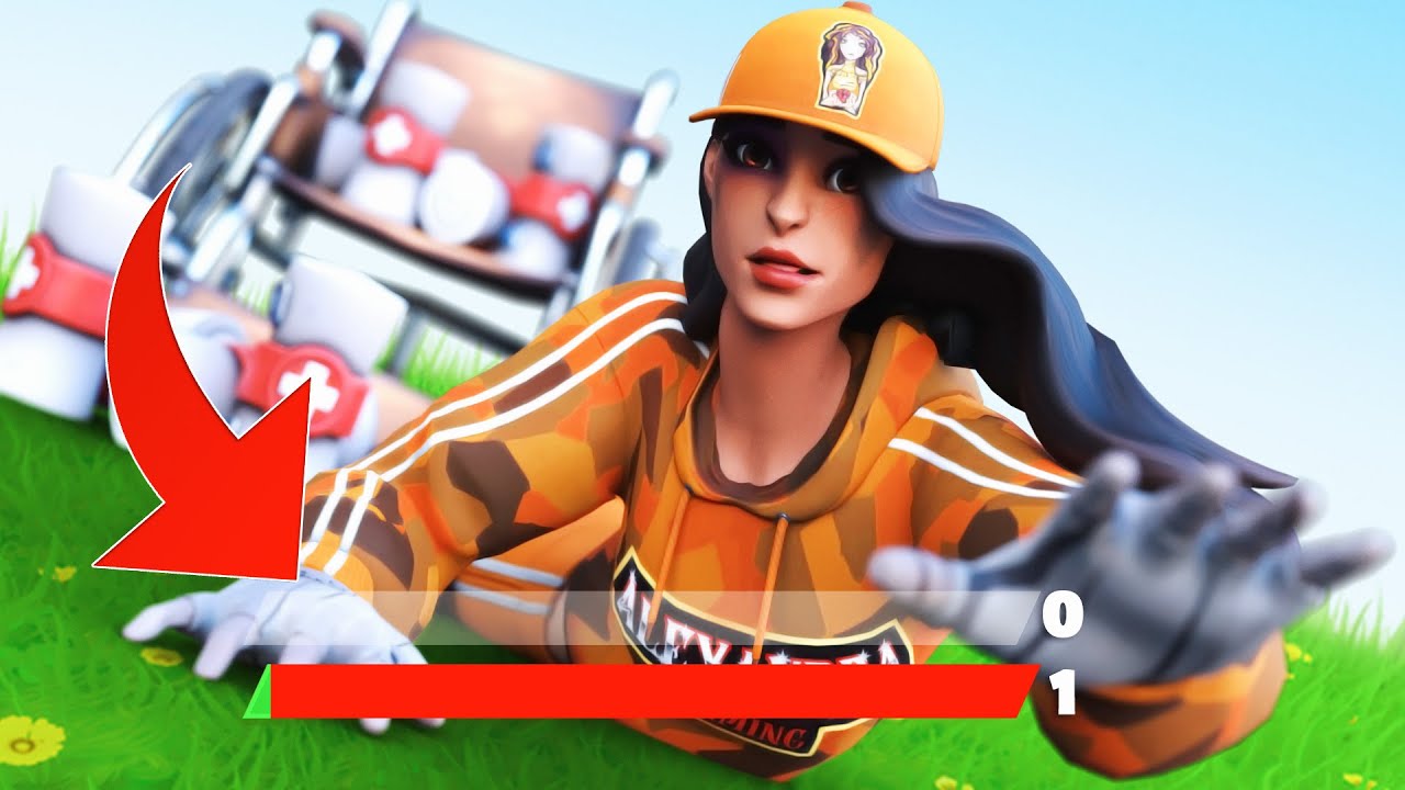 The Hardest Fortnite Challenge! (1 HP The ENTIRE Game And WINNING ...