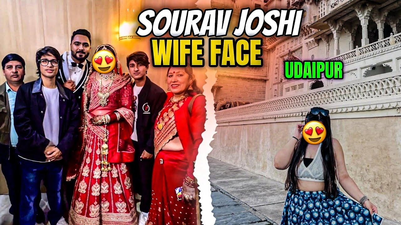 Sourav Joshi Wife face reveal name | sourav joshi shadi vlog | sourav ...