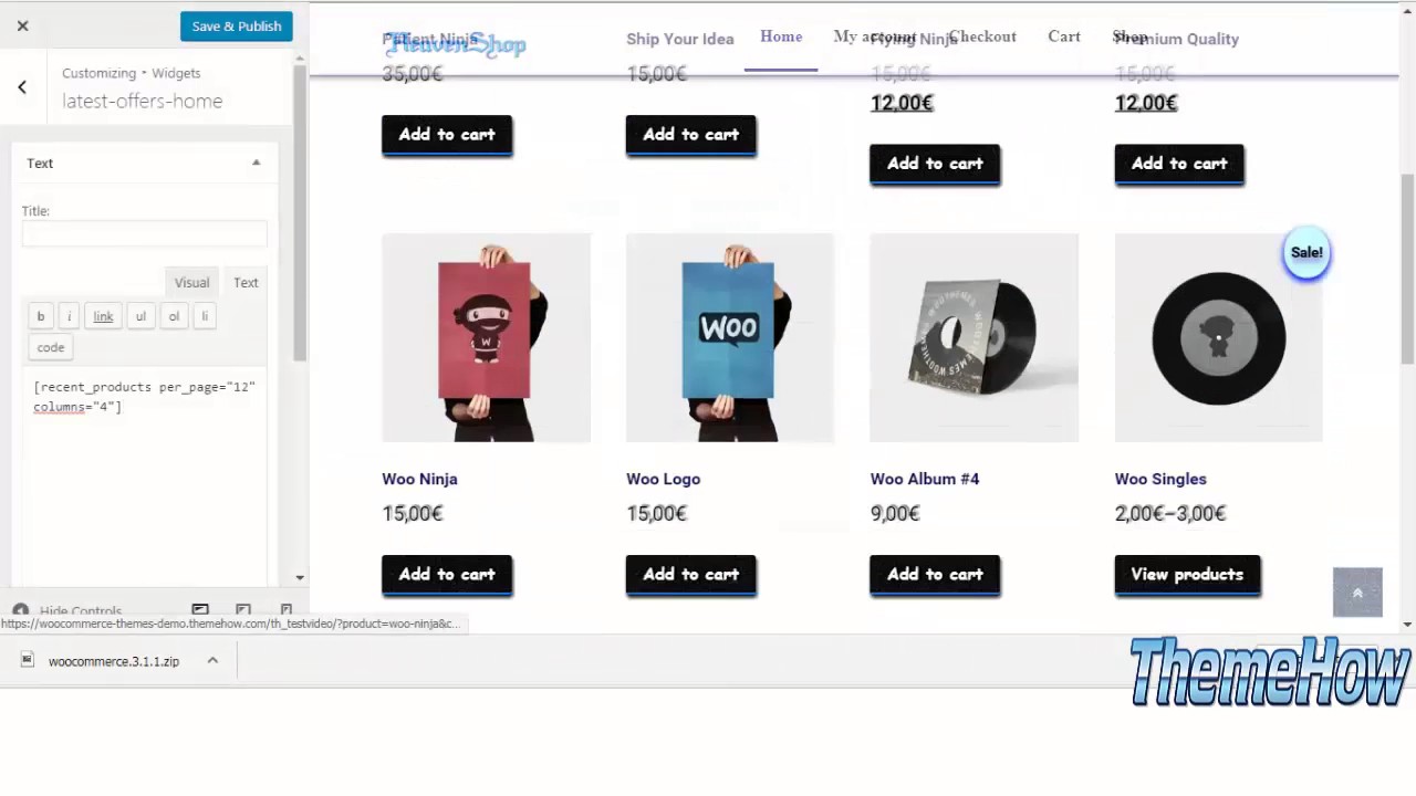 How to Make WooCommerce Shop Gantry 5 step by step - YouTube