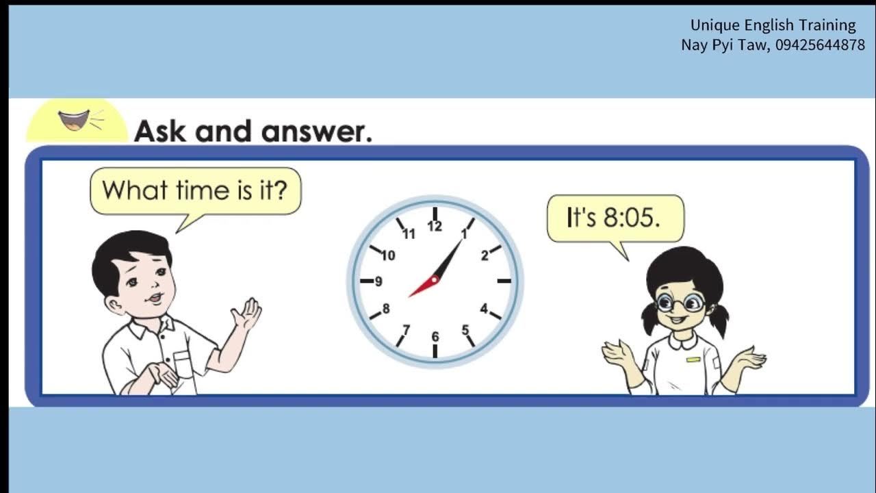 Grade 3 English အင်္ဂလိပ်စာ သင်ရိုးသစ် Unit 6 အမေးနှင့်အဖြေ Youtube