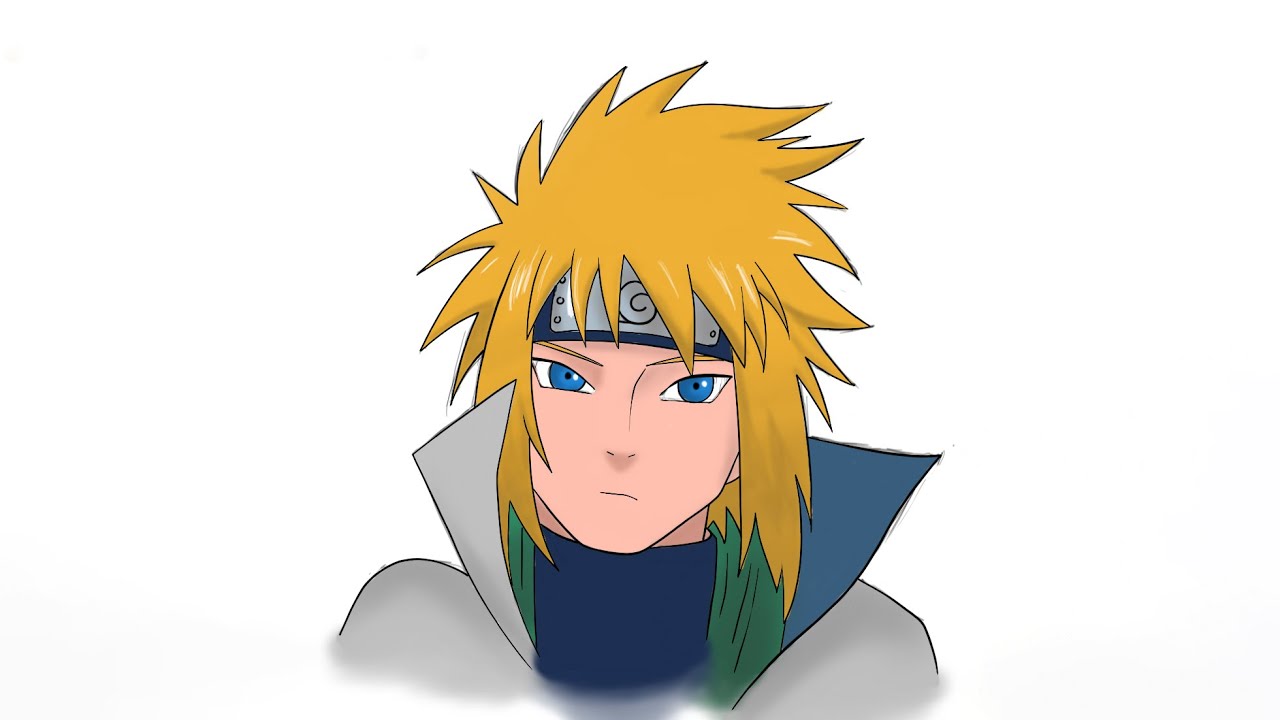 How to draw Minato step by step - YouTube