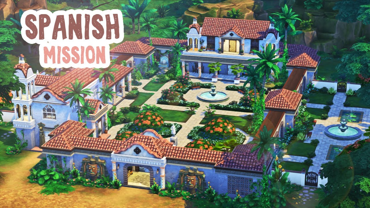 Spanish Mission 🏺🌿 || The Sims 4: Speed Build - YouTube