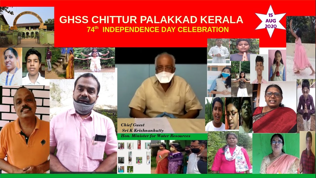 INDEPENDENCE DAY@ GHSS CHITTUR CHIEF GUEST SRI K KRISHNANKUTTY ...