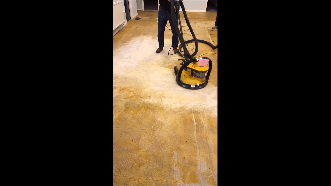 w h hire a str machine fitted with mastic removal tool - YouTube