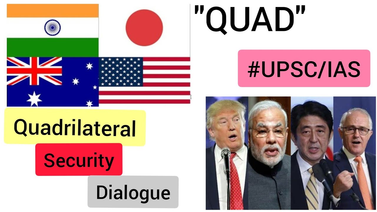 Quadrilateral Security Dialogue|| QUAD|| India-USA-Japan-Australia ...