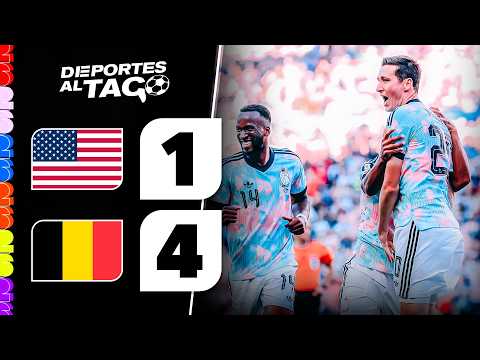 ✅ BÉLGICA goleó 4-1 a ESTADOS UNIDOS y jugará los CUARTOS DE FINAL frente a ESPAÑA