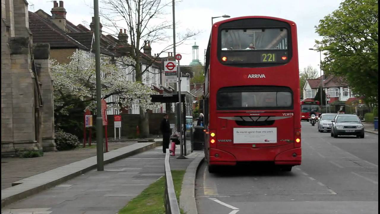 London Bus Routes 43 & 221 at Friern Barnet on 7th April 2012 - YouTube
