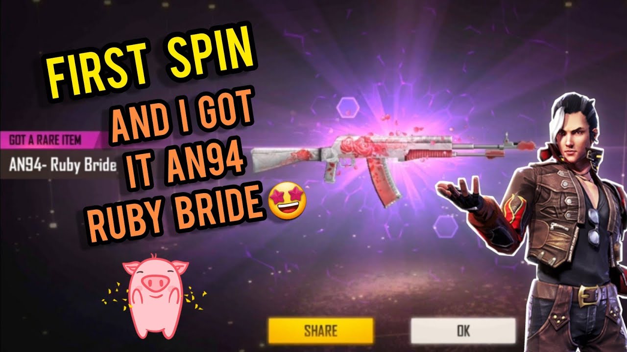 First spin and I got it AN94 RUBY BRIDE 🤩 || Op 😘 || #tigergamerin # ...