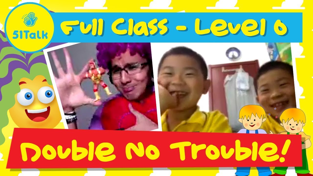51Talk FULL CLASS | Level 0 Twin Students DOUBLE NO TROUBLE! - YouTube