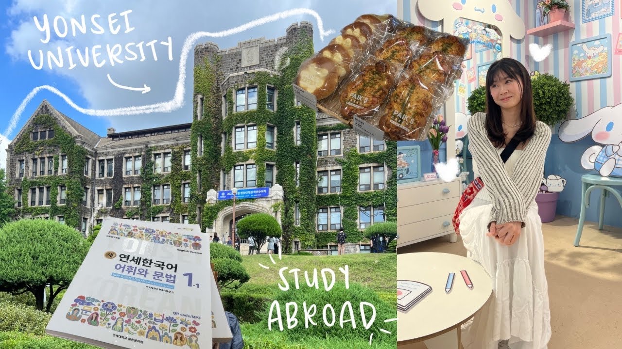 KOREA VLOG 📍🇰🇷 Exchange Student at Yonsei University & Cinnamoroll Cafe ...