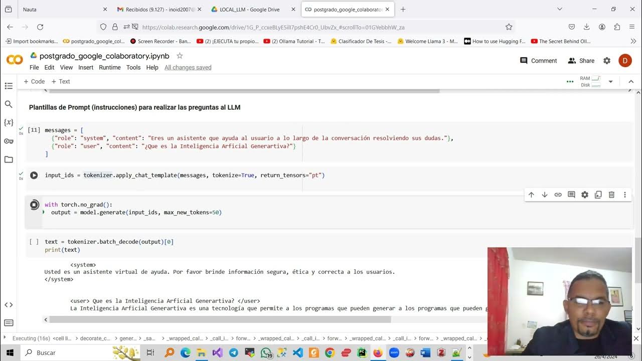 Uso práctico en google colab y en tu PC de los LLM - YouTube
