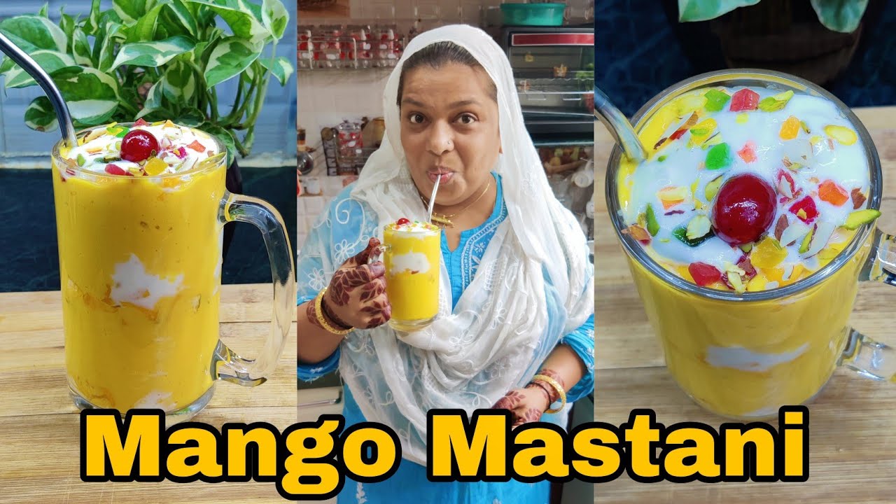Summer Special Mango Mastani Recipe | Mango Thick And Tasty Milk Shake ...