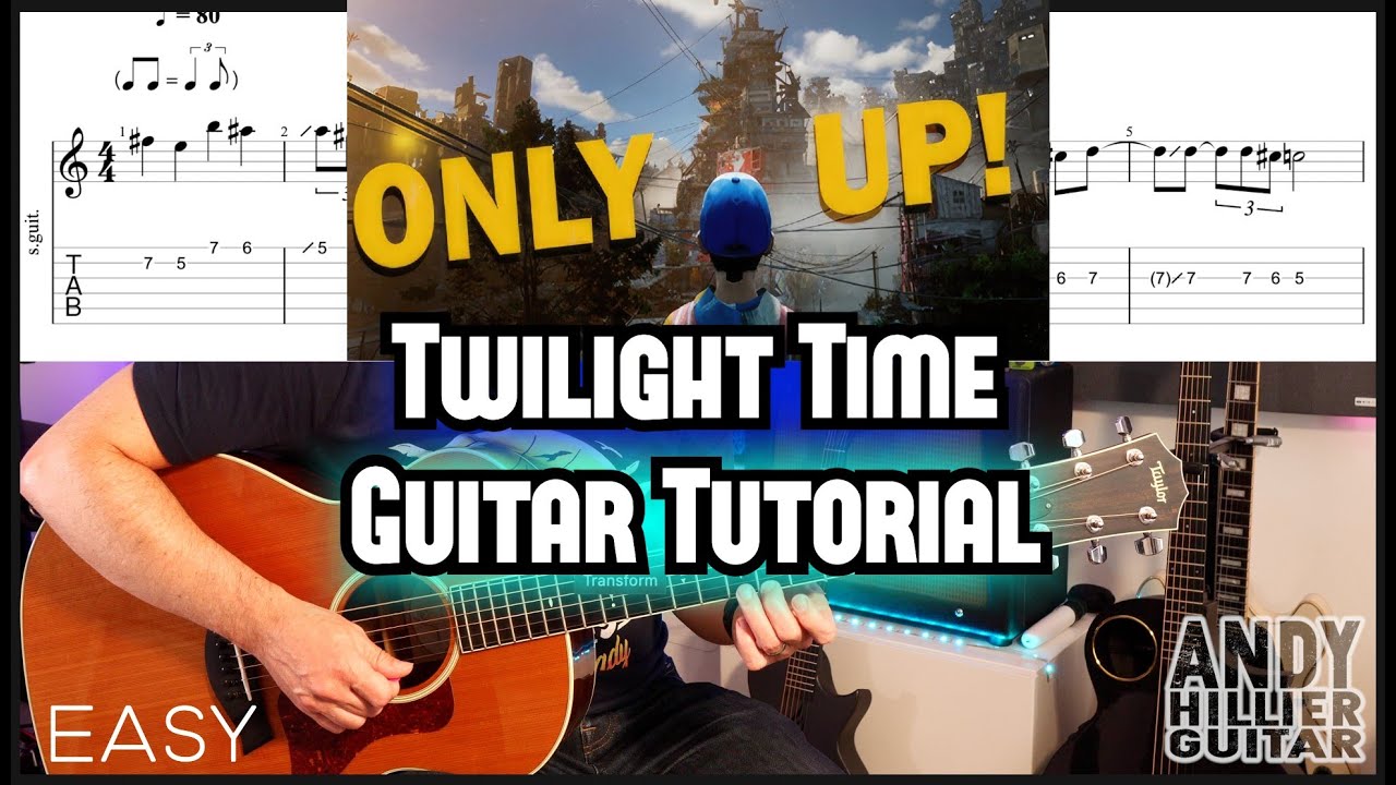 How to play Only Up Guitar Tutorial (Twilight Time) Theme Music - YouTube