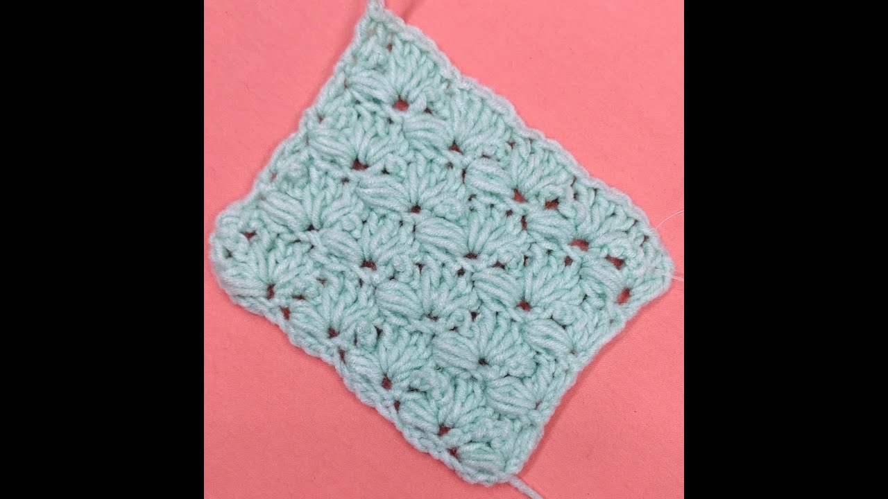 Horizontal bobble flower - one crochet stitch a day - YouTube