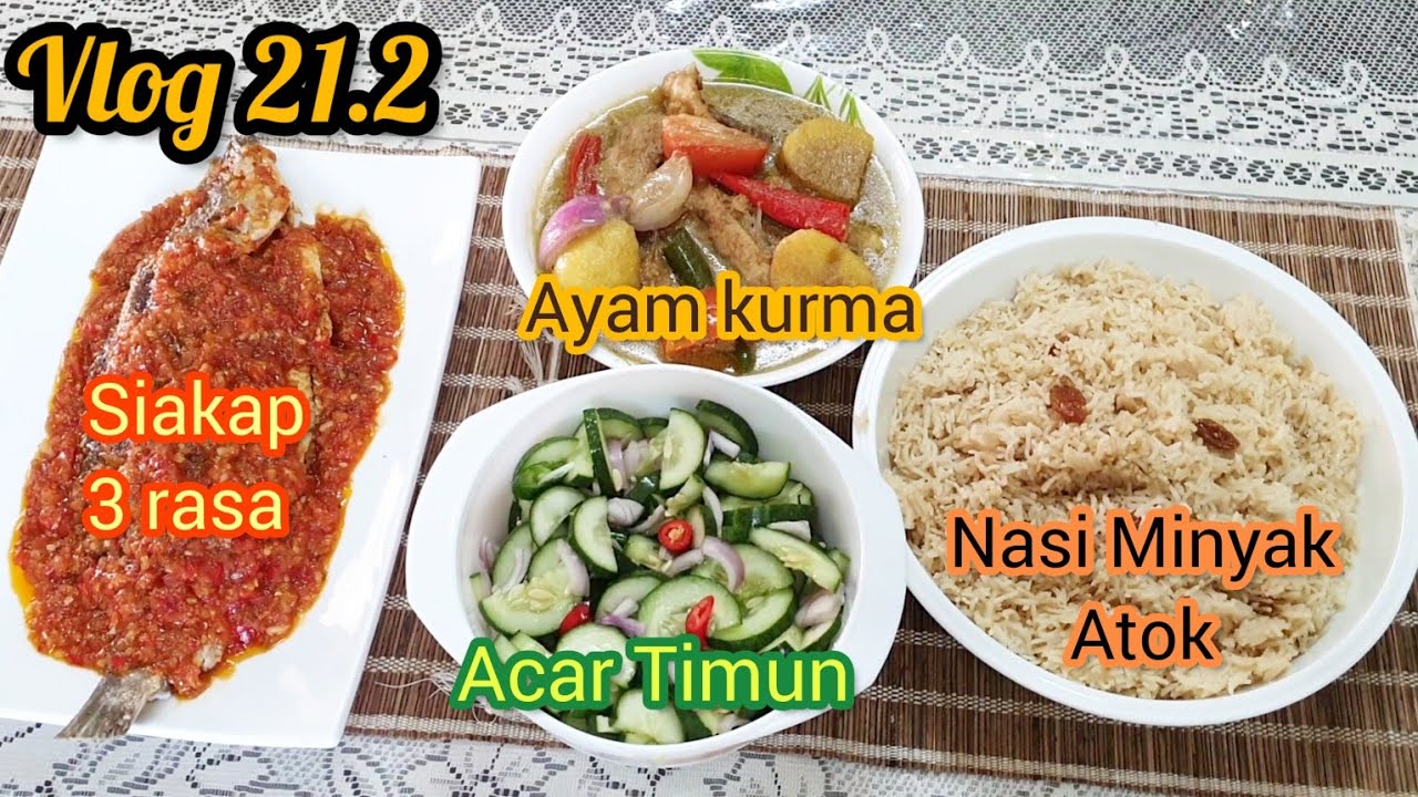 Vlog 21.2: Nasi Minyak Legend dan Kurma Ayam resepi Atok - YouTube