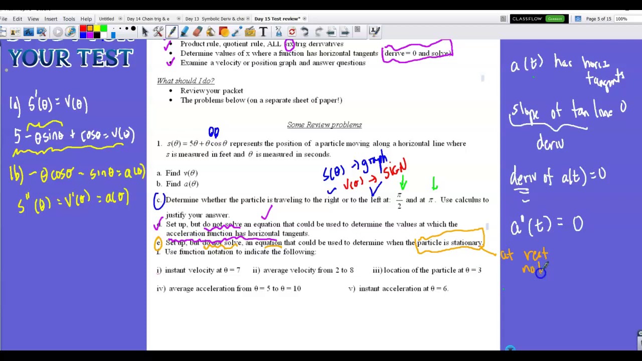 Test 3 Review #1 - YouTube