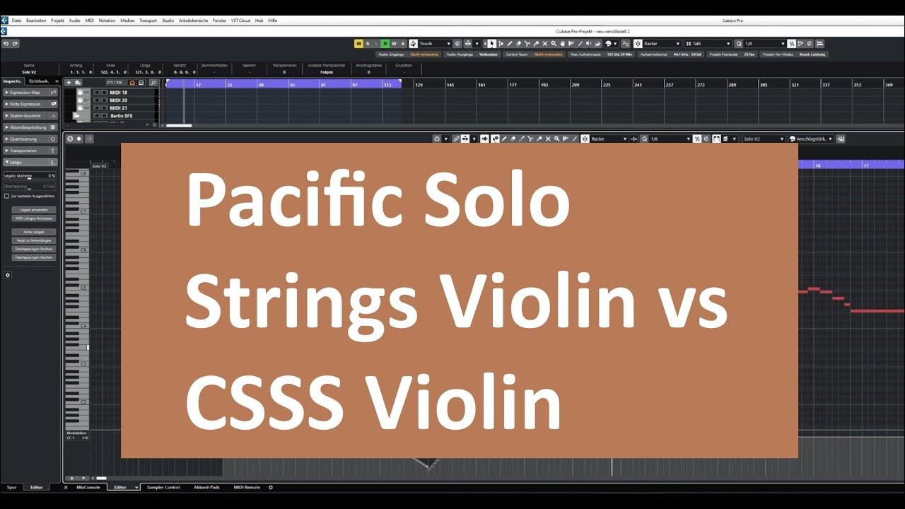 Pacific Solo Strings Violin vs Cinematic Studio Solo Strings Violin II ...