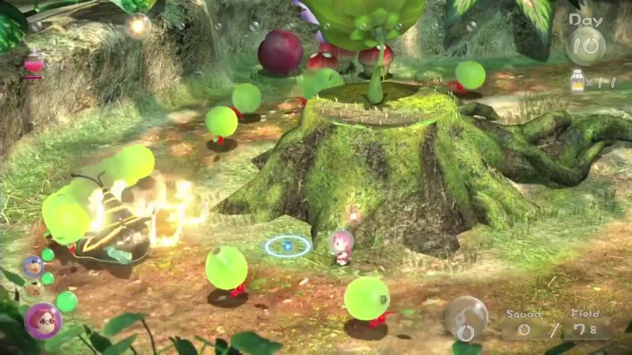 Pikmin 3 - Control A Crew Of Three Trailer - YouTube