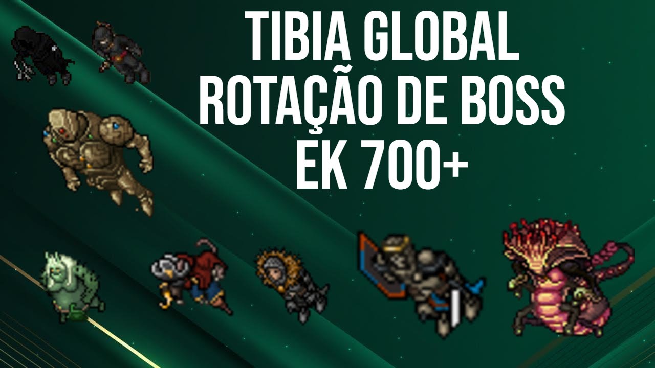 TIBIA GLOBAL - ROTAÇÃO DE BOSS EK 700+ - YouTube