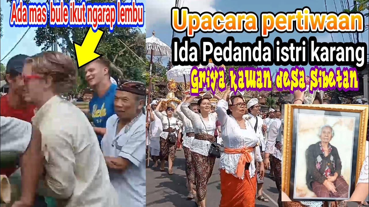 upacara pertiwaan// plebon ,,Ida Pedanda istri karang // griya kawan ...