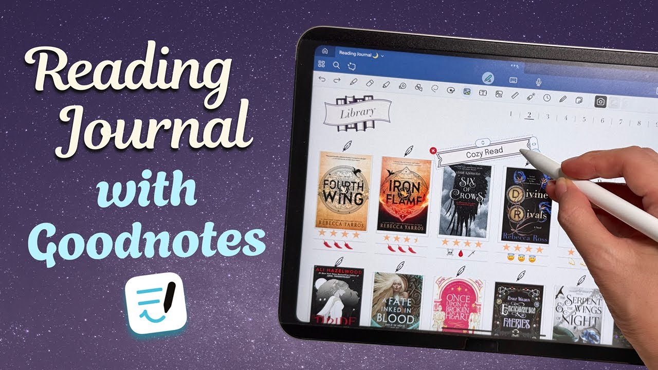 How to use Goodnotes 6 with a 📚 Digital Reading Journal (Beginner ...