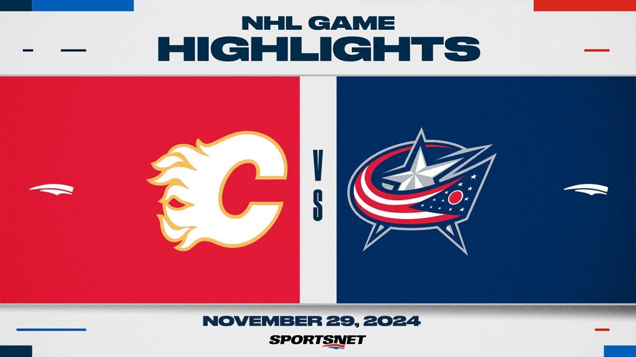 NHL Highlights | Flames vs. Blue Jackets - November 29, 2024 - YouTube
