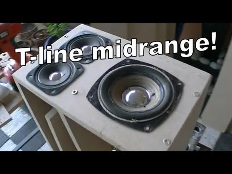 Building the T-line system!! 1 - High midrange - YouTube