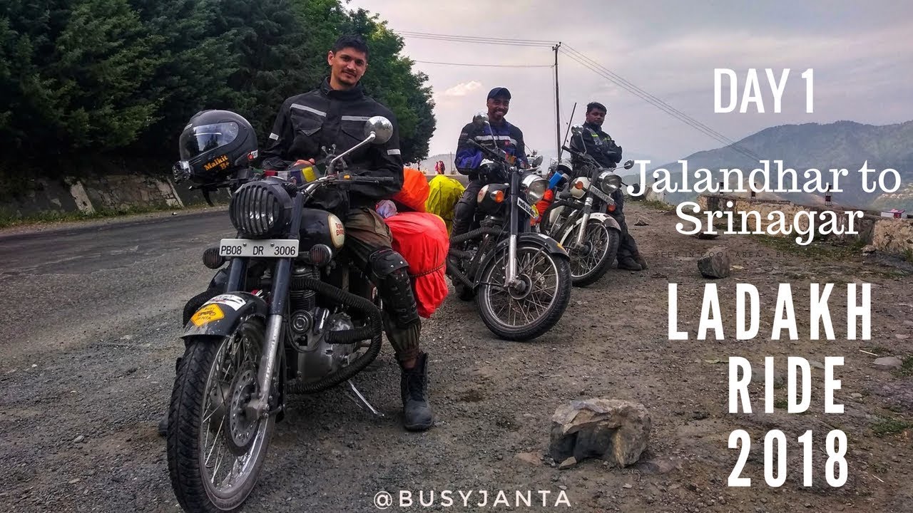 Ladakh Ride | Day 1 | Jalandhar to Srinagar | BusyJanta - YouTube