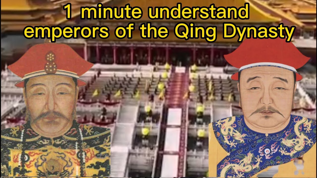 CHINA HISTORY, 1 minute to understand of emperors of Qing Dynasty ...