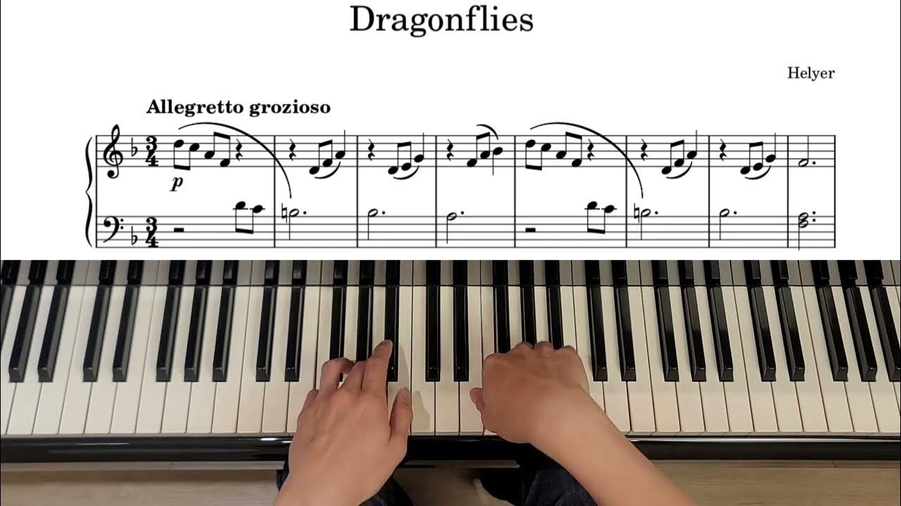 ABRSM Piano Grade 1 2023-2024 A2 Marjorie Helyer Dragonflies - YouTube