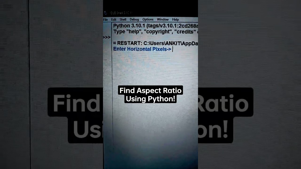 Find Aspect Ratio Using Python python computergraphics Find Aspect Ratio Using Python python computergraphics