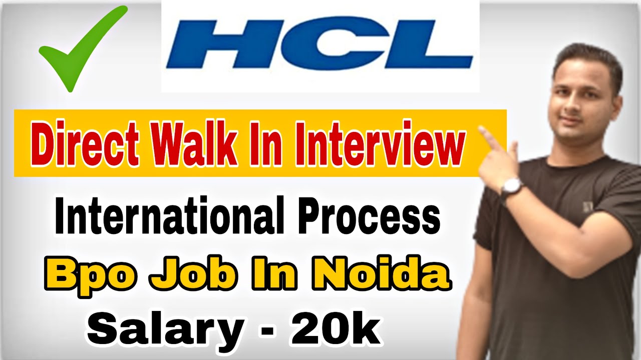 Hcl Hiring For international Process || 12th and graduat fresher can ...
