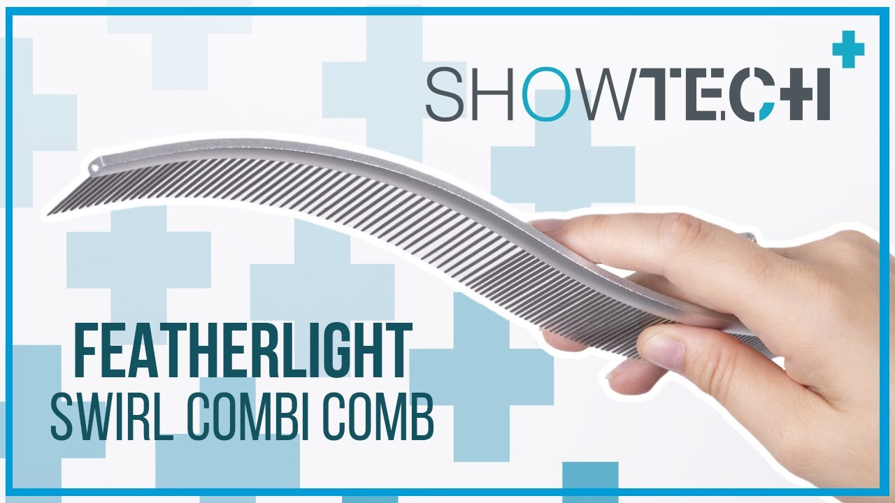 Featherlight Swirl Combi Comb for pet grooming | SHOW TECH+ - YouTube