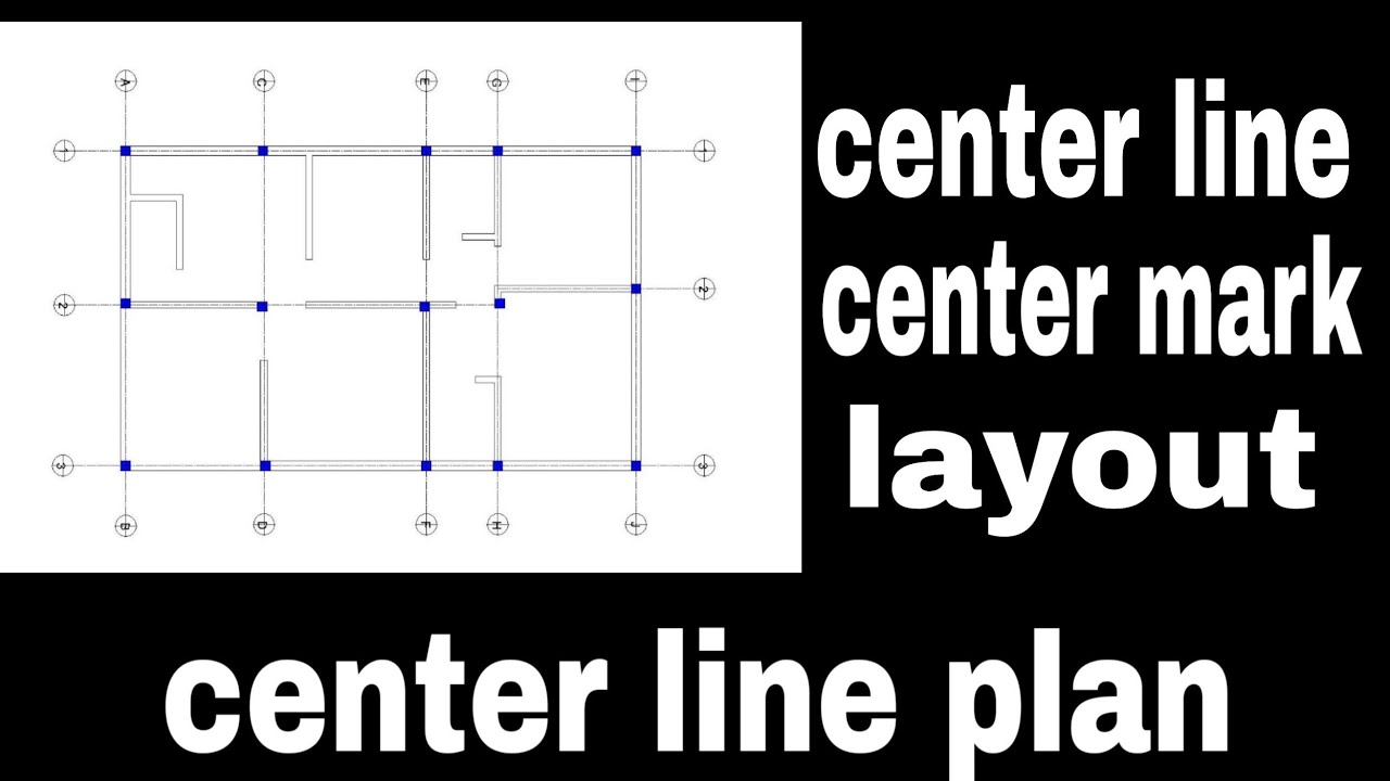 How to make center line plan in Auocad // use of center mark - YouTube