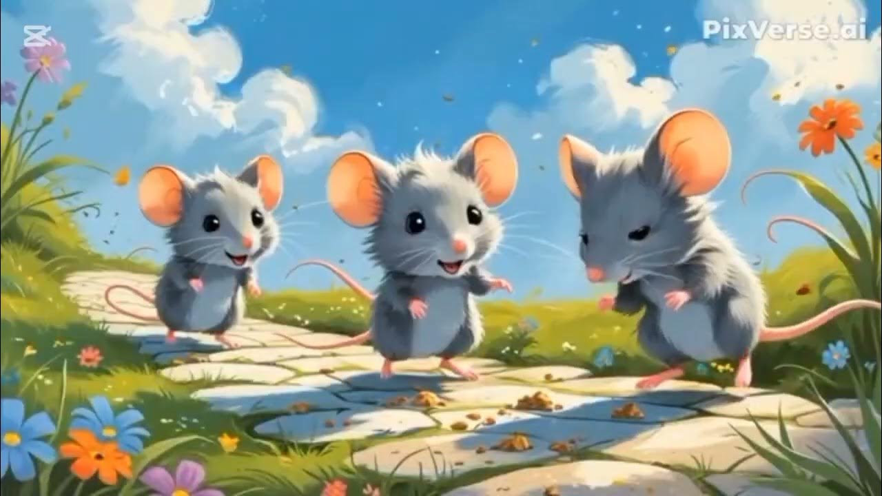 Five little mice l song for kids l Fun kids with nursery rhymes - YouTube