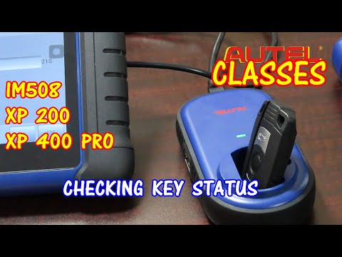 Autel IM508, XP200, XP400 pro - Checking the key status - YouTube