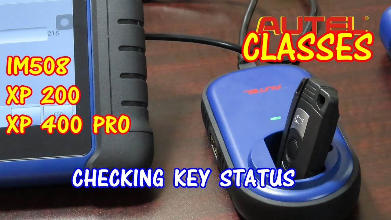 Autel IM508, XP200, XP400 pro - Checking the key status - YouTube