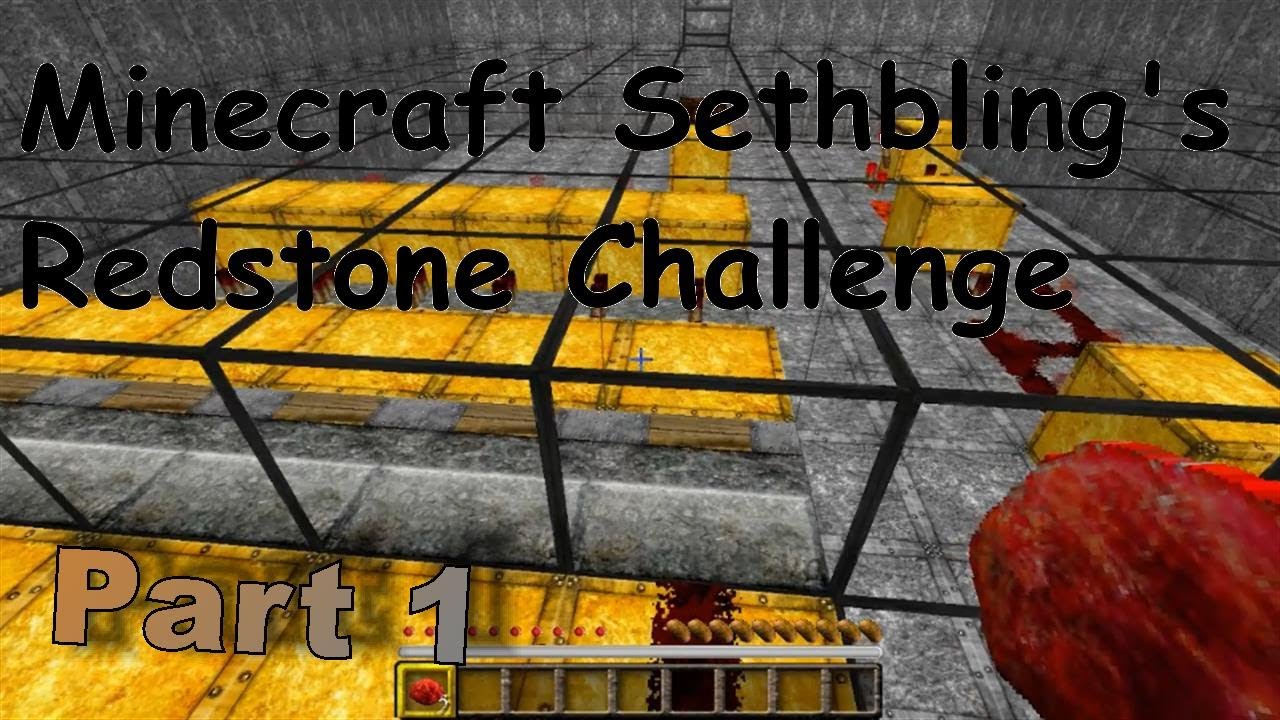 Minecraft Sethbling's Redstone Challenge Part 1 - YouTube