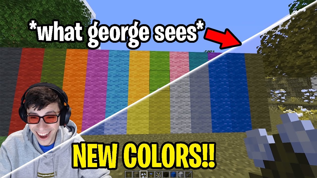 George Being Color Blind for 4 Minutes Straight - YouTube
