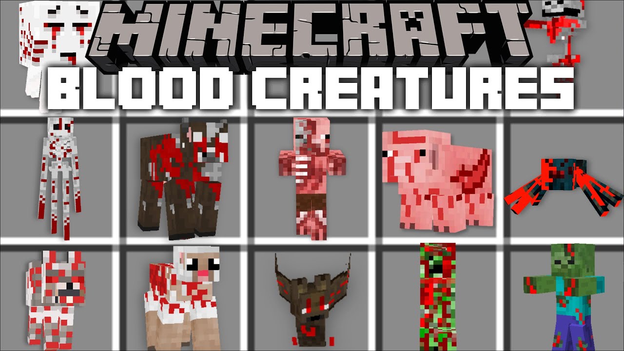 Minecraft BLOOD MONSTERS MOD / STOP THESE CREATURES DESTROYING YOUR ...