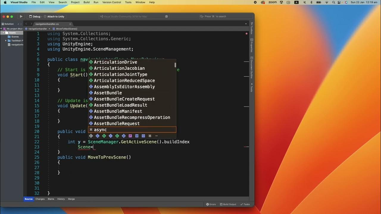 Unity - How to Use a Button To Switch Between Scenes - YouTube