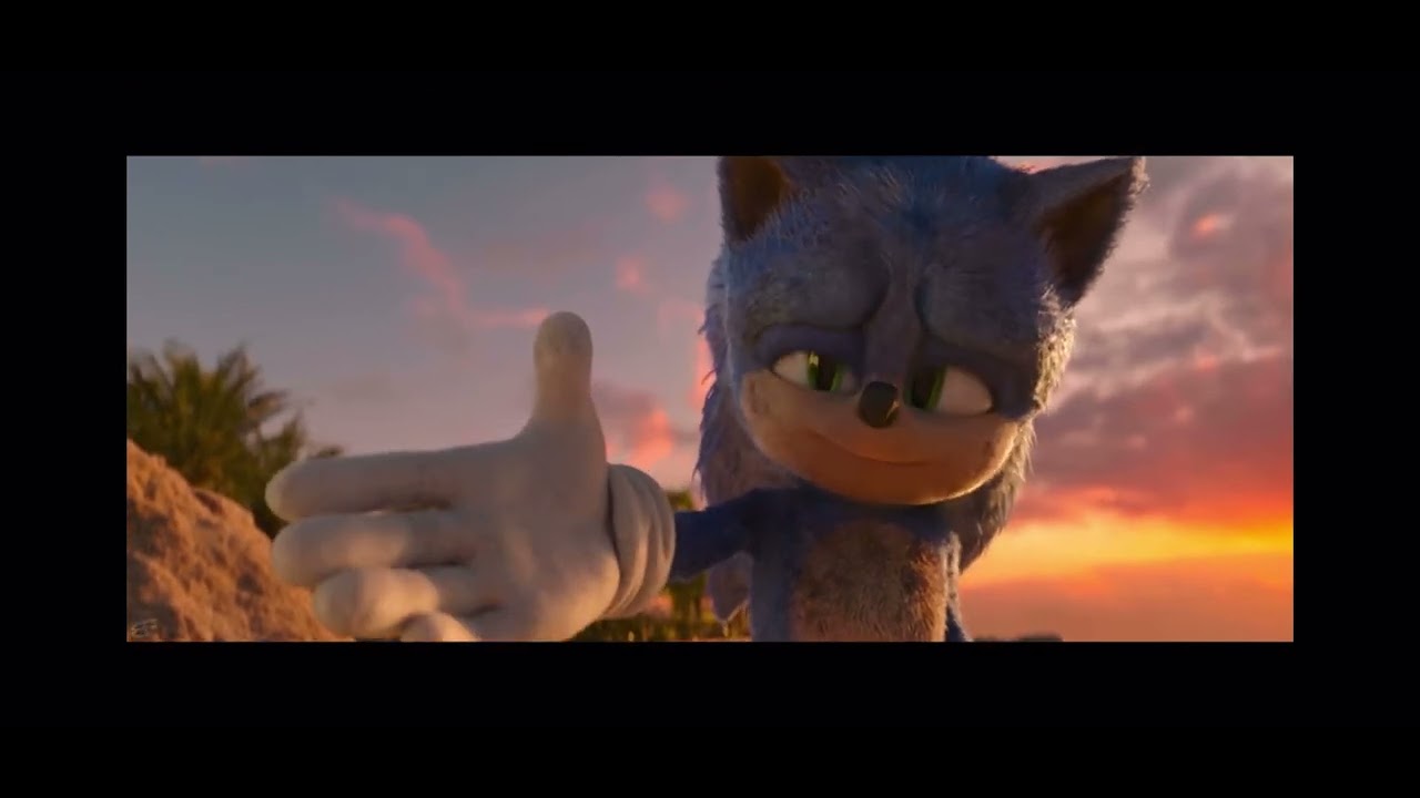 Sonic The HedgeHog 2 Movie : Sonic and Knuckles Friendly Handshake ...