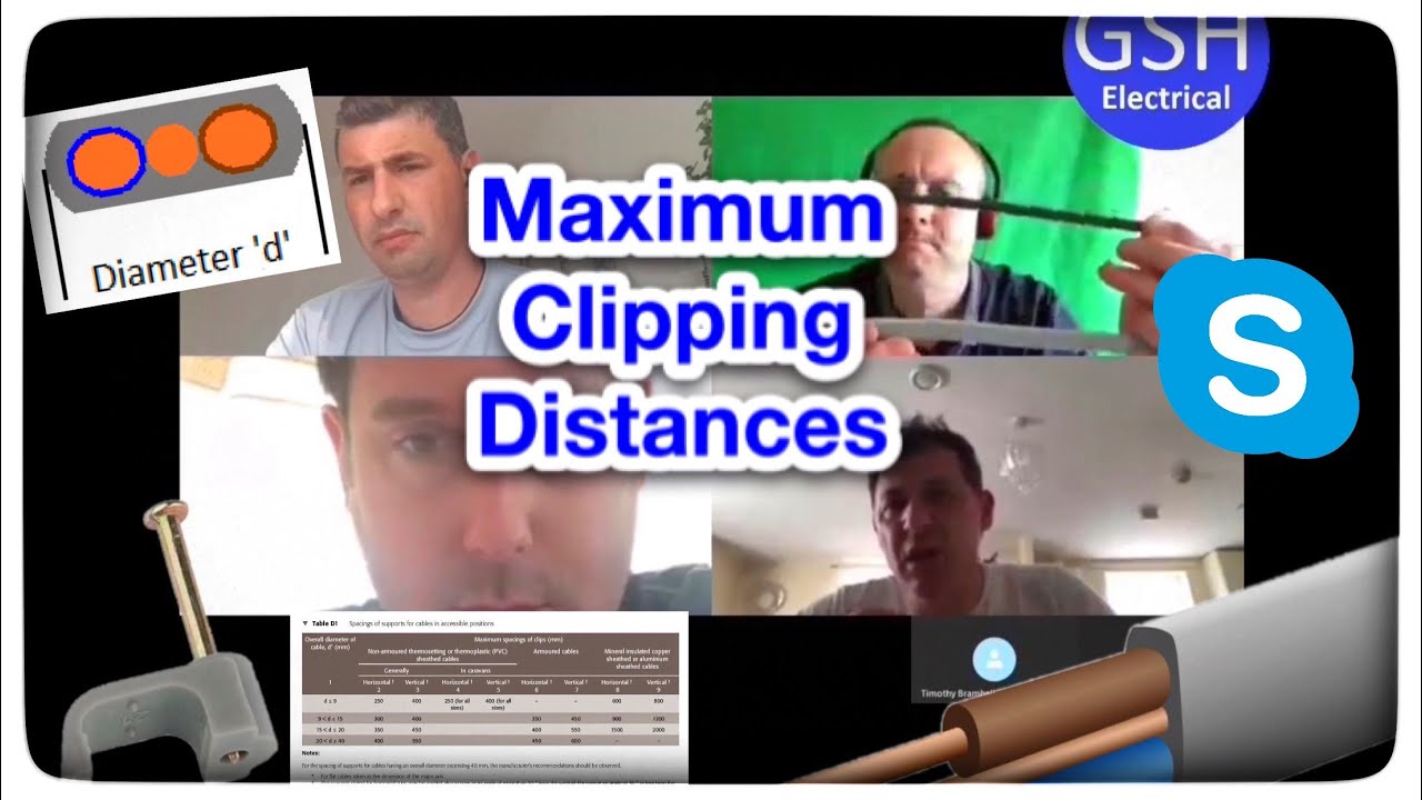 Maximum Clipping Distance of Twin and Earth, SWA and MICC Cable ...