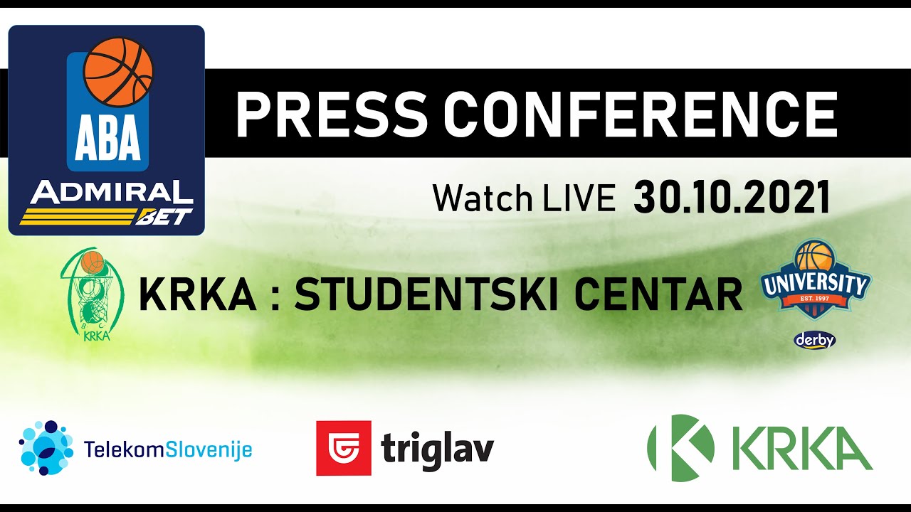 Live Press KK Krka - KK Studentski Centar (30.10.2021) - YouTube
