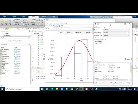 Fit a Distribution Using the Distribution Fitter App | Matlab Based ...