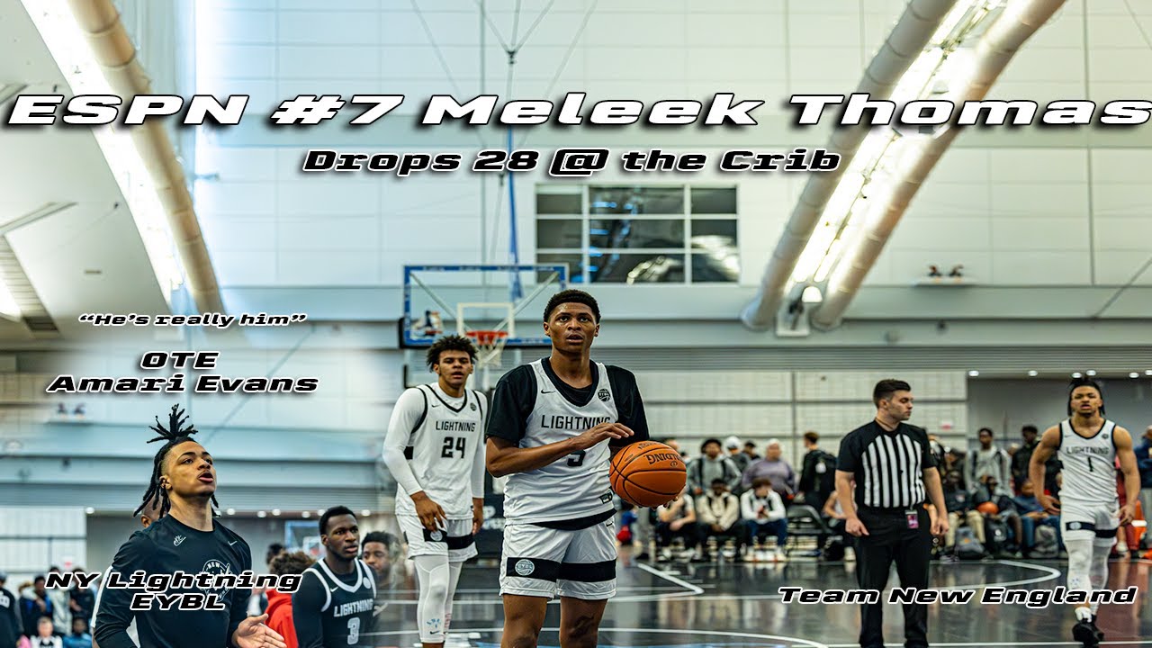 Meleek Thomas Dropped 28 in Hometown | NY Lightning EYBL vs Team New ...