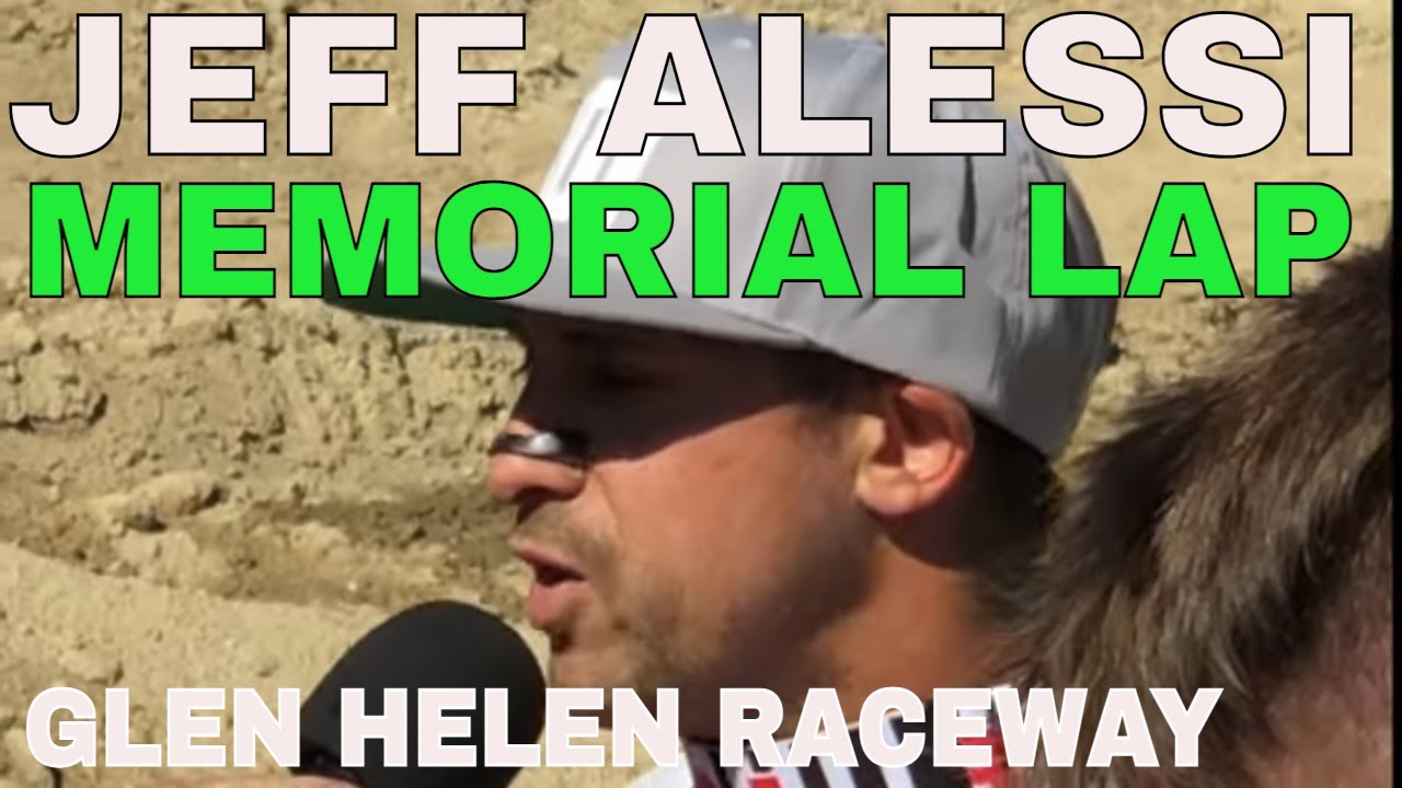 Jeff Alessi Tribute Memorial Lap at Glen Helen Race 10/7/2023. # ...