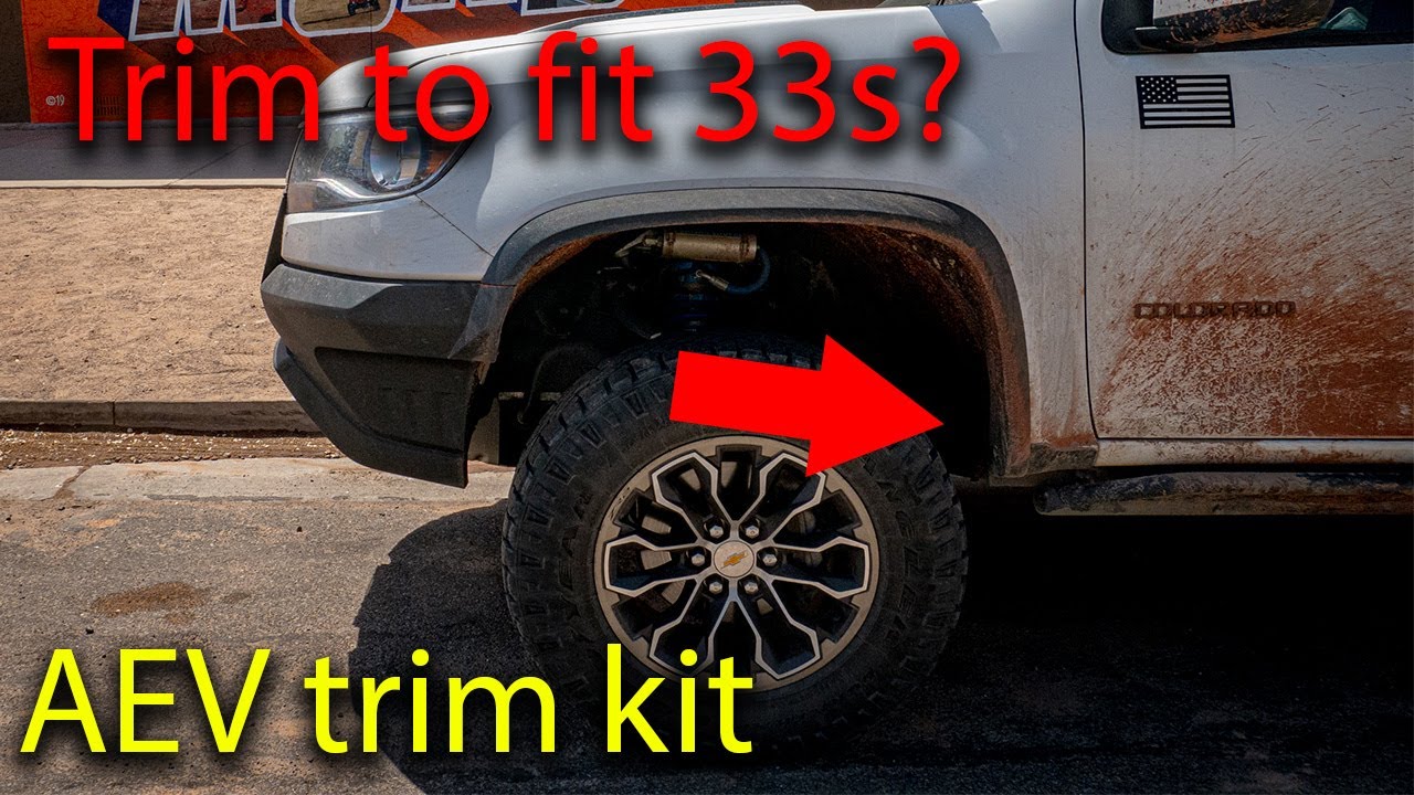 Trim to fit 33 inch tires on your Chevy zr2 | AEV | How to | Chevy ...