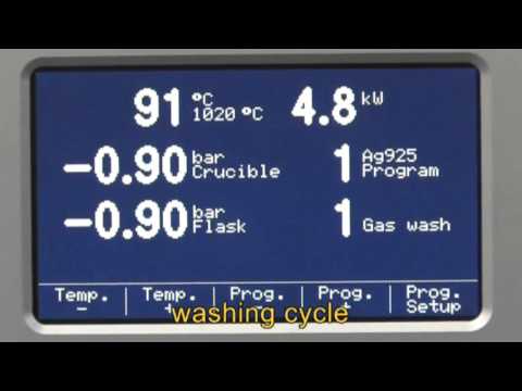 Indutherm VC450 Casting Machine - YouTube